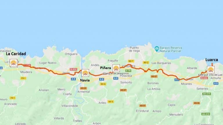 Etapa Luarca - La Caridad :: Guía del Camino del Norte