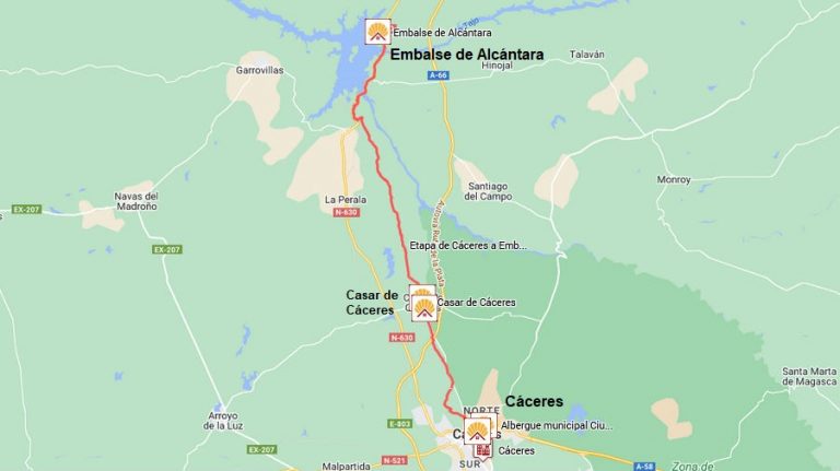 Etapa Cáceres - Embalse de Alcántara | Vía de la Plata
