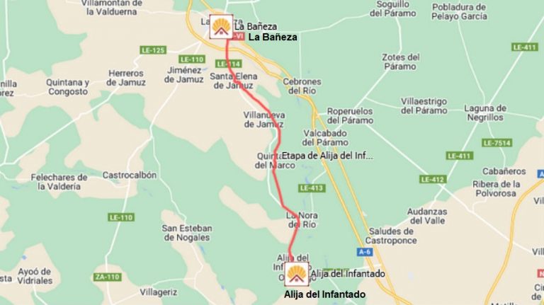 Etapa Alija del Infantado → La Bañeza | Vía de la Plata