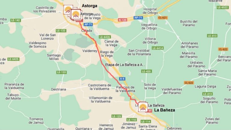Etapa La Bañeza - Astorga :: Vía de la Plata